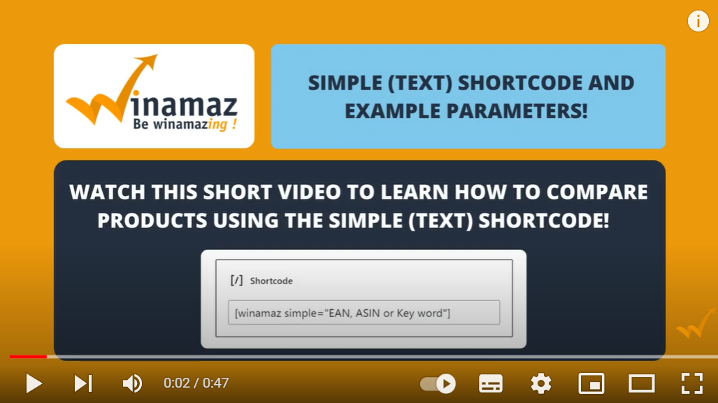 Simple Text Shortcode And Example Parameters Wordpress Multi Platform Affiliation Plugin 7589